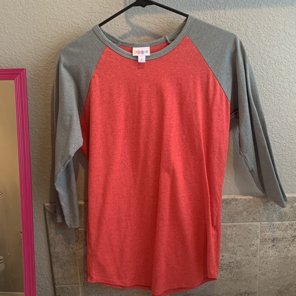 LuLaRoe | Tops | Small Red And Gray Randy Made By Lularoe | Poshmark
